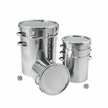 密閉容器 テーパー付(両手付)TP-CTL24cmレバーバンド●24cm●容量:10L(リットル)●上内径240×下内径232×高さ240●板厚:0.7●薬品に使用される場合の特殊パッキンもあります。●スタッキング,ネスキング可能。●この商...