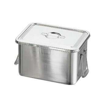 角ストックポット 手付 34cm 18-8 UK●34cm●容量:17.5L(リットル)●内寸:340×240×H210●手付
