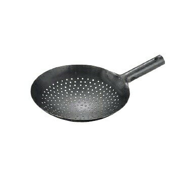 中華鍋 穴明 片手 27cm 打出 鉄製 山田●27cm●板厚:1.2