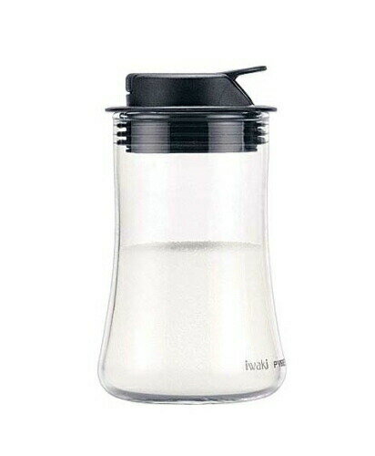 直径×高さ(mm)58×104容量(cc)120材質:フタ/ABS樹脂（耐熱温度90℃）注ぎ口 /ポリプロピレン（耐熱温度120℃）パッキン/シリコーンゴム（耐熱温度200℃）本体/ガラス製●フタは片手で開閉できます。