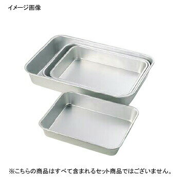深バット 6取(特大) アルマイト●6取(特大)●外寸:510×340×H80●板厚:1.0mm