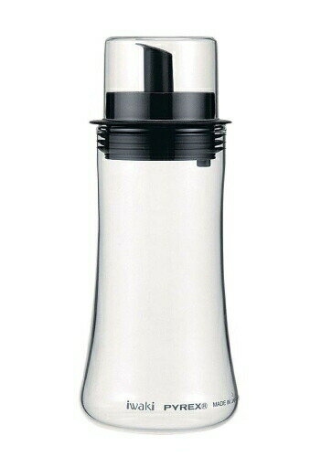 メーカー品番5032-BKO直径×高さ(mm)59×144容量(cc)160材質:フタ/ABS樹脂（耐熱温度90℃）注ぎ口 /ポリプロピレン（耐熱温度120℃）パッキン/シリコーンゴム（耐熱温度200℃）本体/ガラス製