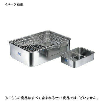 組バット R号 深型 18-8 クローバー●外寸:122×87×H57●板厚:0.5●容量:約400cc