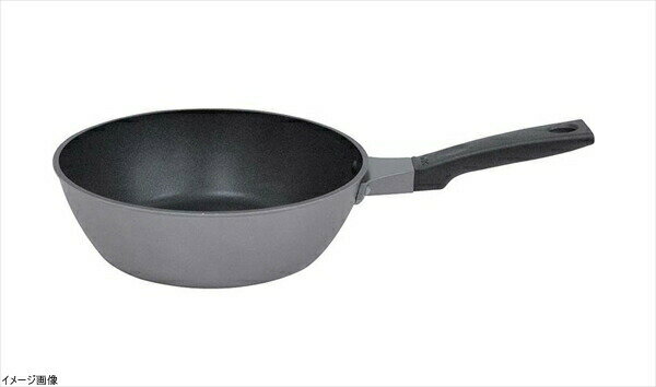 φ230 22cm 深さ:68 0.6kg●厚底のため、蓄熱性に優れ、側面にかけて均一に熱を伝えます。