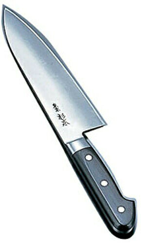 サイズ(cm)24メーカー品番CM2424全長(mm)385質量(g)475背厚(mm)4.9杉本 CM鋼（クローム・モリブデン鋼）従来の炭素鋼の製品に、クロームモリブデンを含有させました。サビにくく切れ味・研磨性・硬度とも炭素鋼の製品に劣...