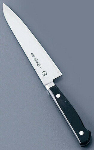 サイズ(cm)12規格小全長(mm)230質量(g)80背厚(mm)2.0SA 佐文 業務用牛刀（手研本刃付）佐文は本格派の技法を心にこめた、丹念な鋭い刃先が特長です。伝統の技を今に伝える切味は、時代を超越したプロの為の本職用牛刀です。※包...