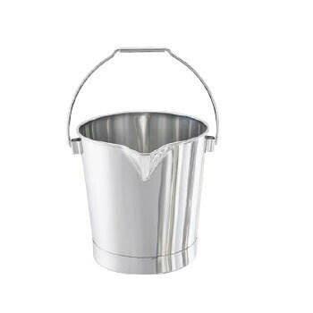 バケツ BA－15 15L 口付 18－8●容量:15L(リットル)●内径290×深さ302