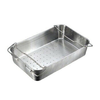 水切り運搬バット 抗菌ステンレス●600×380×H140●穴径:6●抗菌●18-8ステンレスシリーズ●18-8ステンレスシリーズ