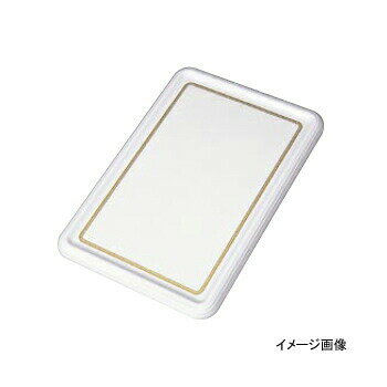 ケーキトレー CT-2639-KS 陶器風 メラミン●ブラック+金線●外寸:260×390×H15●内寸:220×340