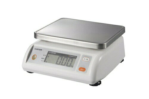 メーカー品番CS-20KWPひょう量(kg)20最小表示(g)10 間口×奥行×高さ250×260×108質量(kg) ひょう量 最小表示2.9皿寸法:230×190電源:単2乾電池×4（付属）●水で洗えるIP65準拠防水はかり。●1/20...
