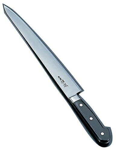 サイズ(cm)30メーカー品番CM2630全長(mm)440質量(g)215背厚(mm)2.6杉本 CM鋼（クローム・モリブデン鋼）従来の炭素鋼の製品に、クロームモリブデンを含有させました。サビにくく切れ味・研磨性・硬度とも炭素鋼の製品に劣...