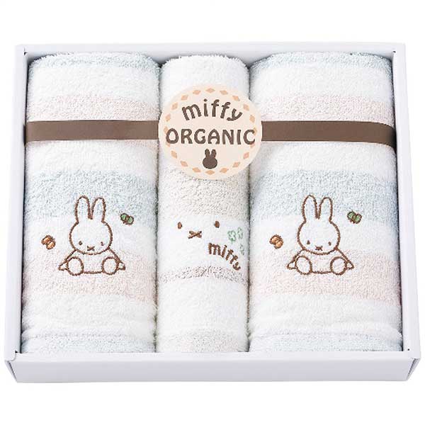 ●オーガニックコットンを使用したタオルギフト。●現品サイズ・内容：34×80cmフェイスタオル2枚・34×35cmウォッシュタオル1枚・パイル:綿100％(オーガニックコットン)・地糸:綿100％・［日本製］●箱サイズ：27×23×6cm●...