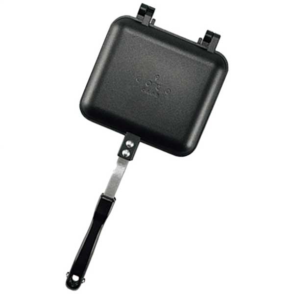 ●波型&フラットでお好み調理。上下取り外してミニフライパンとしても使えます。丸洗い可。直火専用。●現品サイズ・内容：35.4×15.2×3cm・本体:アルミニウム合金(内面:フッ素樹脂加工・外面:焼付塗装)・ハンドル:フェノール樹脂・［中国...