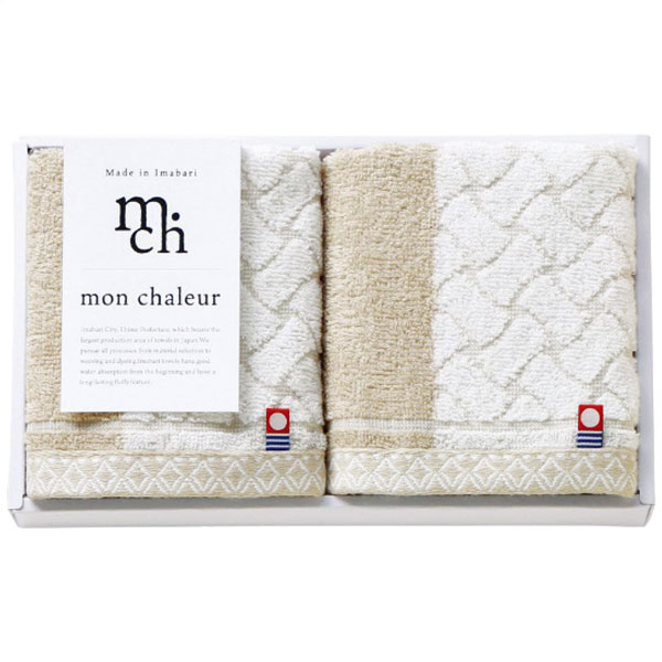 ●今治伝統の技術で織り上げられたタオルは使い始めはじめから吸水性がよくふんわりした風合いが長続きします。●箱サイズ：26×15.5×3cm●現品サイズ・内容：28×30cmウォッシュタオル2枚・綿100％・［日本製］●重さ：140g●製造生...