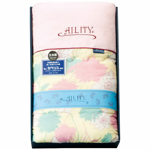 ●中わたに抗菌防臭効果のある、東レ・セベリスを配合しました。サラッとした肌触りで夏はこれ一枚で快眠を。冬は羽毛布団の内側に使用すれば暖かさを逃がしません。オールシーズン使用できる優れものを日本製にてお届けします。●箱サイズ：36×56×12...