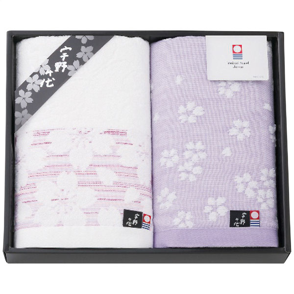 ●お肌にやさしいガーゼタイプ桜柄タオル●箱サイズ：29.3×24.3×5cm●現品サイズ・内容：34×80cmフェイスタオル2枚・綿100％・［日本製］●重さ：391g●製造生産地：日本製●メーカー型番：UCA-250NPK(ピンク)●お肌...