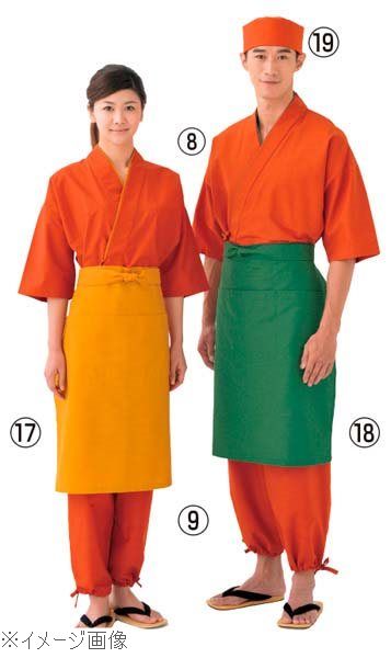 ●ポケット3ヶ付き外寸(mm)前中心丈65×ウエスト巾54×裾巾64×腰紐長さ250(cm)