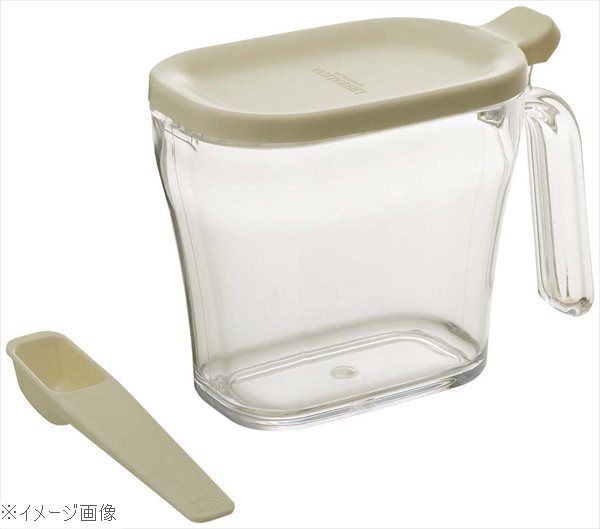 ポットには小さじ1杯分のスプーンが付いており、ポットの口に収納できるので手を汚さずに使用できます。外寸(mm)幅：75 奥行：144 高さ：105　重量122g 容量440ml