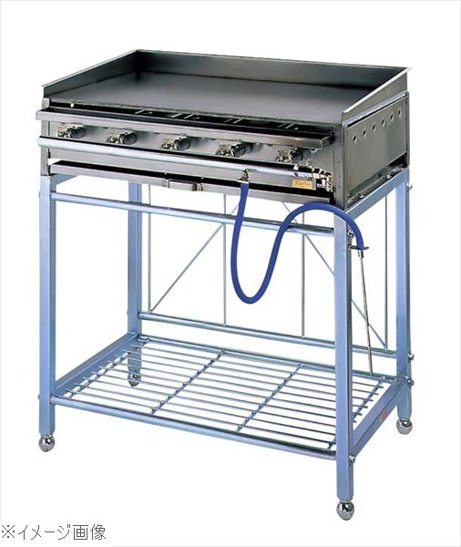 ●バーナー数:4●ガス接続口:φ9.5●スタンドは組立式になります。外寸(mm)610×460×H800 鉄板：600×450×H9