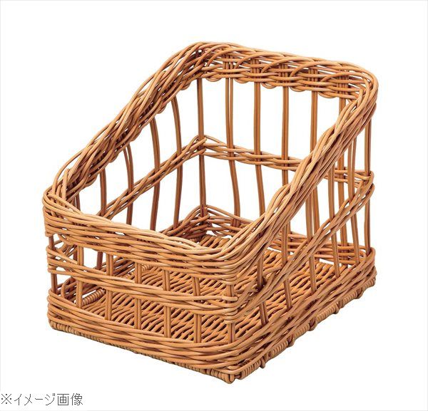 ●樹脂を丁寧に籐製品のように編んでおり、天然素材に限りなく近い優しい雰囲気をつくり出しております。食器洗浄機に対応し、耐熱温度も120度と耐久性、衛生的に優れた製品です。外寸(mm)350×400×H400