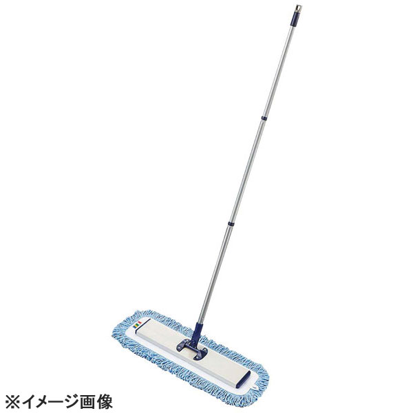 サイズ：幅約450 全長約1300 重量(g)：約700 材質：ハンドル:スチールパイプ プレート:ABS モップ糸:ポリエステル、ナイロン●コンパクトパッケージの採用で物流・運送に最適 柄は3分割で箱に収納 一度組み立てたら分解することは...