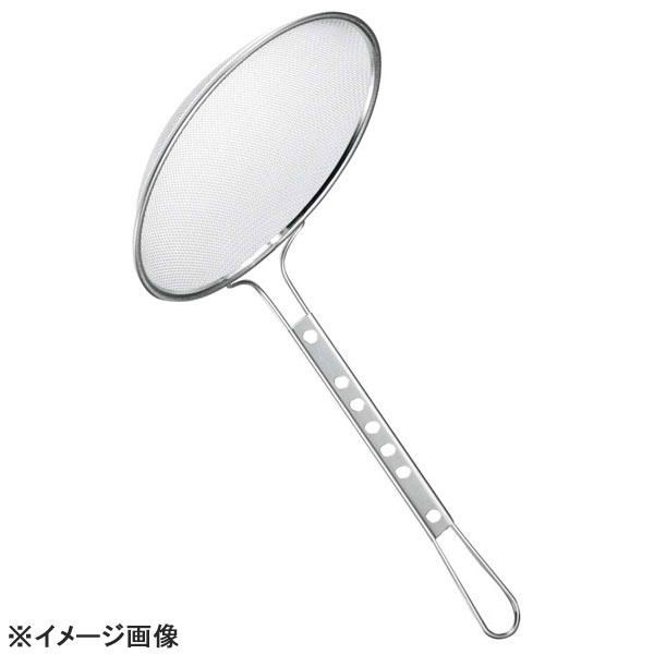 サイズ：外径:210 柄長:360 重量(g)：180 材質：18-8ステンレス●新サイズ、シンプルで丈夫なカス揚げ
