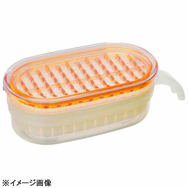 サイズ：97 215 H70 重量(g)：242 容量(ml)：330 材質：ポリプロピレン AS樹脂 シリコーンゴム●鬼おろしと通常の2種のおろし板付。 ●底面に滑り止めゴム付。 ●フタ付。 ●スノコ付。