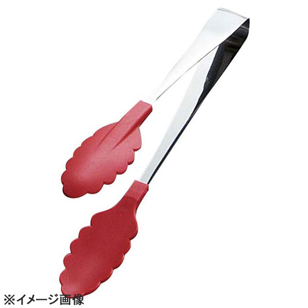 サイズ：180 重量(g)：42 材質：18-0ステンレススチール 66ナイロン(抗菌剤・ガラス繊維入) 耐熱温度：240℃●抗菌耐熱カラートングのミニサイズ。