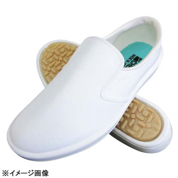 サイズ：95 重量(g)：530 材質：人工皮革(クラリーノ)●耐滑性に優れた厨房スニーカー ●耐油性 ●クッション性 ●抗菌 ●殺菌処理に強い ●国産品