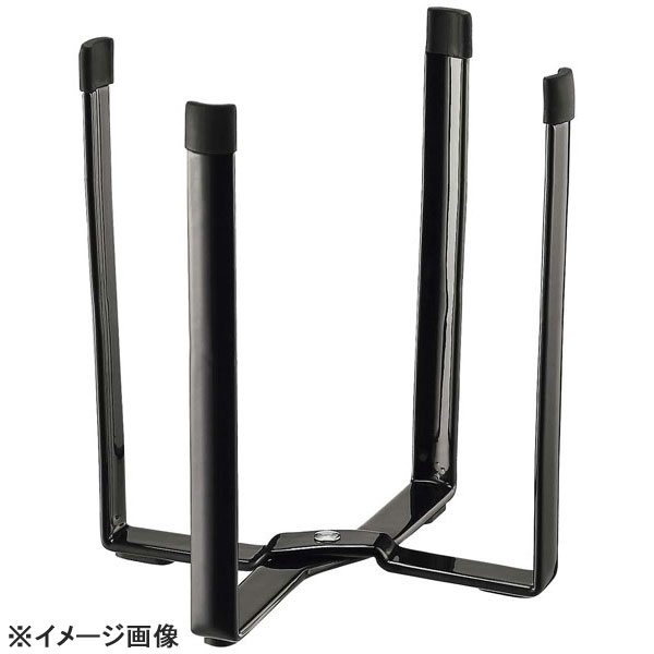 サイズ：120 95 165 重量(g)：310 材質：本体:スチール(ユニクロメッキ、粉体塗装) 滑り止め:シリコーン 色：ブラック●ポリ袋を掛けて調理中にでる野菜クズや資源ゴミを、その場でポイ! ●食卓、オフィスなどの卓上ミニゴミ箱とし...