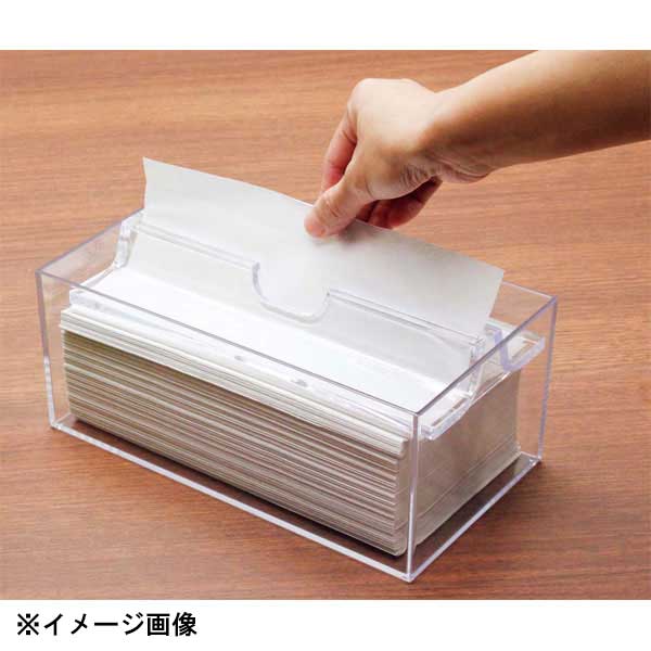 ●型番:691486●サイズ(mm):246136104●内寸(mm):240130100●重量:540g●材質:スチロール樹脂●落とし蓋形式で最後までスムーズに取れます。●透明なのでペーパータオルの残量が分か●型番:691486●サイズ(...