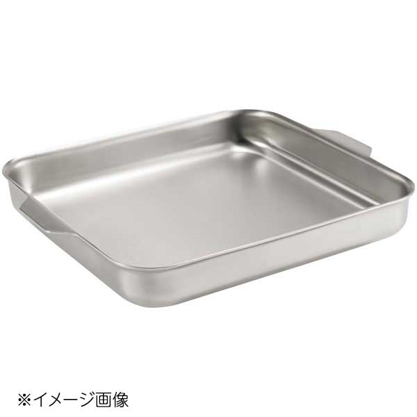 スチームコンベクションオーブンに救世主●3層構造の極厚材がロースト時の焦げ付き・焼きむらを解消●熱によるネジレにも強い※2/3高さ55mmは取手付になります。●サイズ(mm)：板厚/3.0●外寸(mm)：355×326●重量：1.3kg●容...