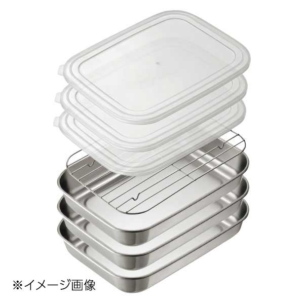 ●揚げ物の衣つけや、切った具材を入れるなど料理の下準備に活躍します。●バットは、アミをのせれば天ぷらバットとして油切りに使えます。●ふた付きなので、食品の保存にも。●角型なので、冷蔵庫にもすっきりとおさまります。●重ねてコンパクトに収納でき...