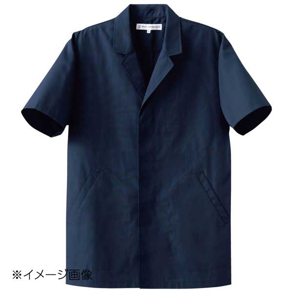 ●左右腰ポケット、左胸内ポケット。●抗菌防臭性ありの調理用コート。●型番:AA0312-1●外寸(mm):胸囲1030×着丈740×裄丈460●重さ:230g●材質:ブロード(ポリエステル65％・綿35％)●左右腰ポケット、左胸内ポケット。...