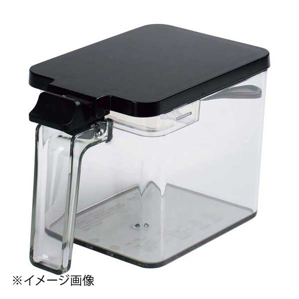 ●ワンプッシュで開くポットのフタです。●パッキン付きの密閉仕様で湿気を防ぎます。●計量機能付きスプーンで計量がスムーズです。●スプーンを浮かせて収納します。●外寸(mm)：90×157×H101●容量：700ml●カラー：ブラック●材質：本...