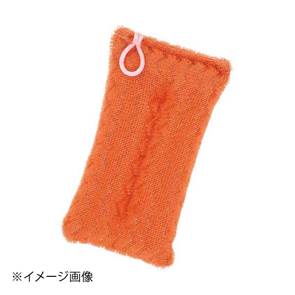 ●水や油抜けが良く、ザルなどの網目も洗いやすいです。●中身は無膜スポンジで油が滞留しにくく油移りを防ぎます。●細いポリエステル繊維と太いナイロン繊維でしつこい汚れを落とします。●外寸(mm)：180×93×H30●カラー：オレンジ●材質：ポ...