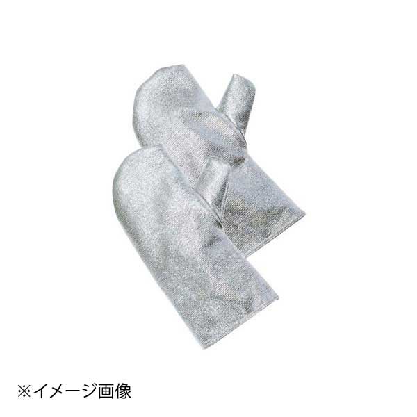 ●耐熱、耐スパッタ、耐輻射熱ミトン●外寸(mm)：全長：350●材質：表：耐炎繊維100％、織物、アルミ蒸着　 中：テクノーラ50％、耐炎繊維50％、フェルト 裏：コーネックス他、織物●メーカー型番：RGM-47●耐熱、耐スパッタ、耐輻射熱...