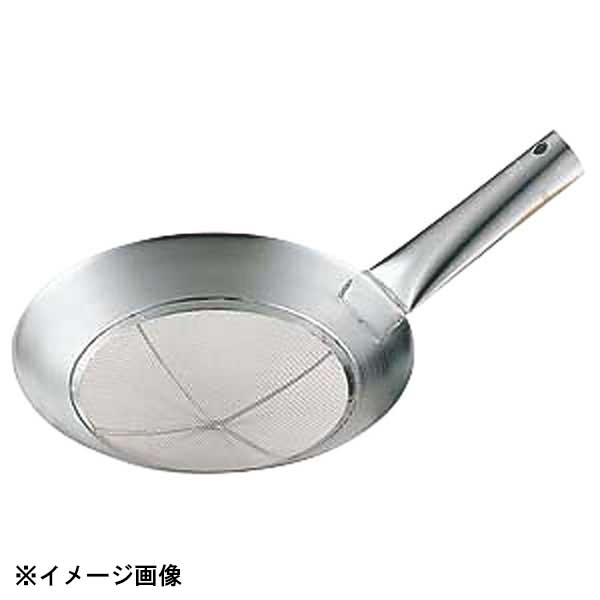 ●14メッシュ●サイズ　外径×深さ（柄長）：φ330×85(180)mm●材質：18-8ステンレス●生産地：燕三条