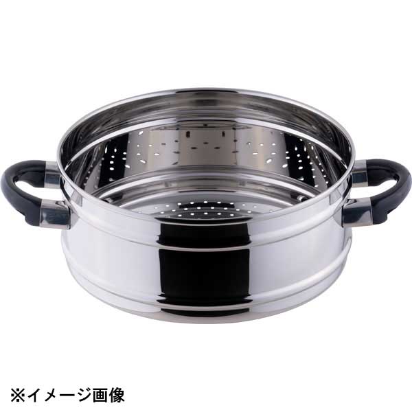 ●14～20cmは取手なし、22～28cmは取手付。●サイズ　内径×深さ：φ260×103mm●材質：18-8ステンレス●生産地：燕三条