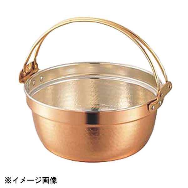 銅は熱伝導率が高く、熱がまんべんなく伝わるので鍋の底にあたる部分と表面に近い部分との間に対流がおき、他の鍋に比べて少ない火力でも調理でき、しかも焦げにくくなるのです●サイズ　深さ：180mm●材質：銅（内側錫鍍金）●生産地：燕三条