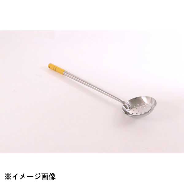 業務用中華厨房用品メーカー「カンダ」がおススメするプロ仕様の商品です。●サイズ　頭径 柄長：φ130mm365mm●材質：18-0ステンレス●生産地：燕三条