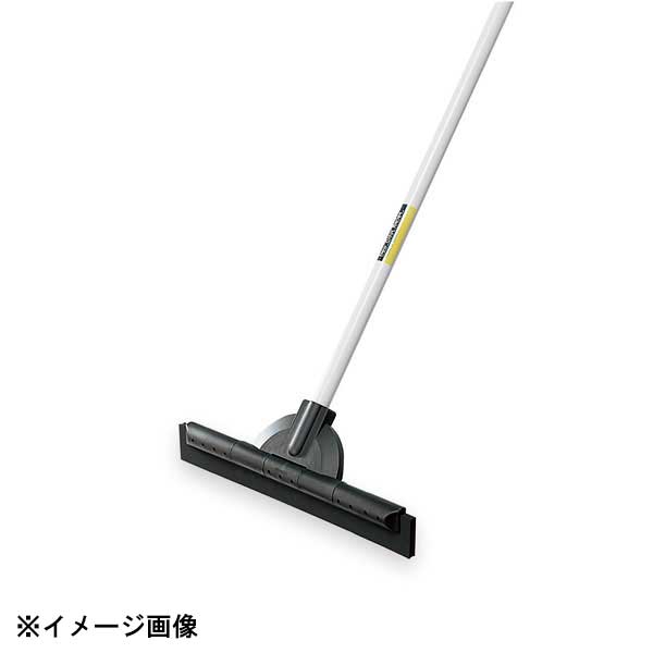 柄の先端に回転キャップがついています。ゴムの角度が変わるのでスムーズに除水できます。●サイズ　外寸幅×全長：400mm×1500mm●材質：ハンドル:スチールパイプにポリエチレン　　　ヘッド:ポリプロピレン　ゴム:ネオプレーン●生産地：日本