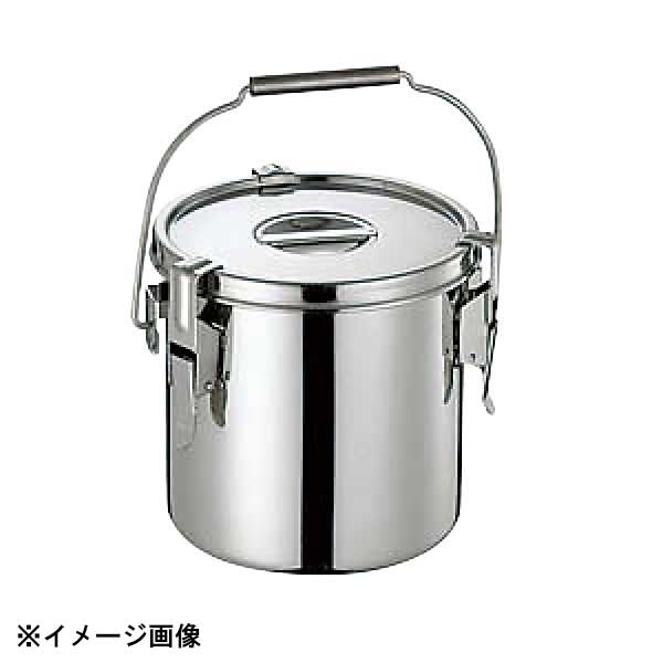 ソース・しょう油・各種タレに強いモリブデンステンレス製。パッキン付きで漏れ防止。テーパーがついているので重ねて収納可能。●サイズ　高さ（容量）：H300mm（20.0L）●材質：モリブデン鋼●生産地：燕三条