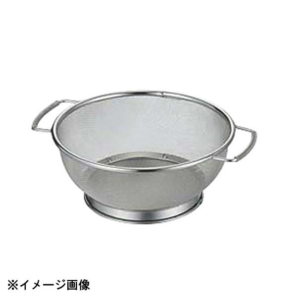 丈夫な18-8ステンレス製。ハンドル付きで持ちやすい。線0.4×16メッシュ●サイズ　外径（内径）×外寸高さ：φ240(225)×H96mm●材質：18-8ステンレス●生産地：燕三条