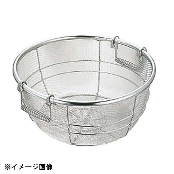 ワンサイズ上の段付料理鍋（P25）にスッポリセット出来ます。●アミ目10メッシュ●サイズ　内径×深さ：φ290×124mm●材質：18-8ステンレス●生産地：燕三条