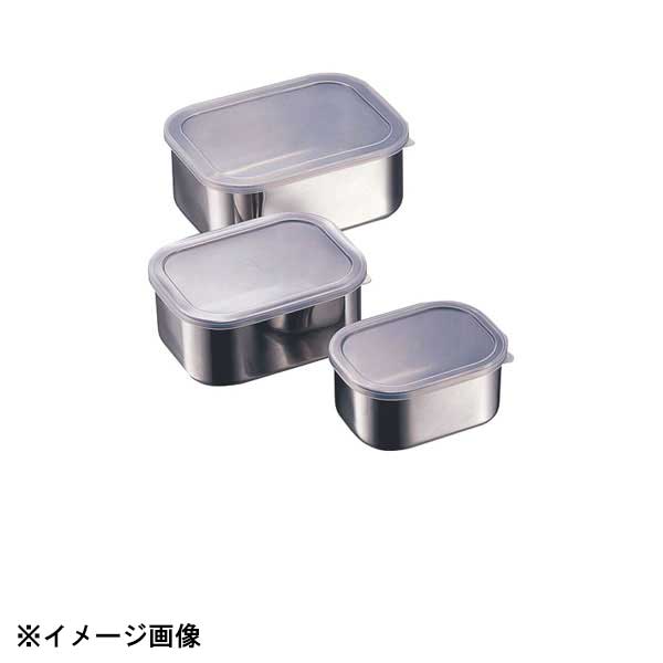 燕三条製蓋付で保存に便利です。●サイズ　縦×横×深さ：125×95×63mm●材質：18-8ステンレス　フタ:ポリエチレン●生産地：燕三条