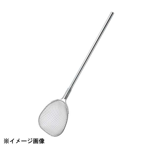 直径8mmの極太線頑丈なクリンプ網●クリンプ15mm目●サイズ　すくい部分 縦×横×柄長：325×310×1000mm●材質：18-8ステンレス●生産地：燕三条