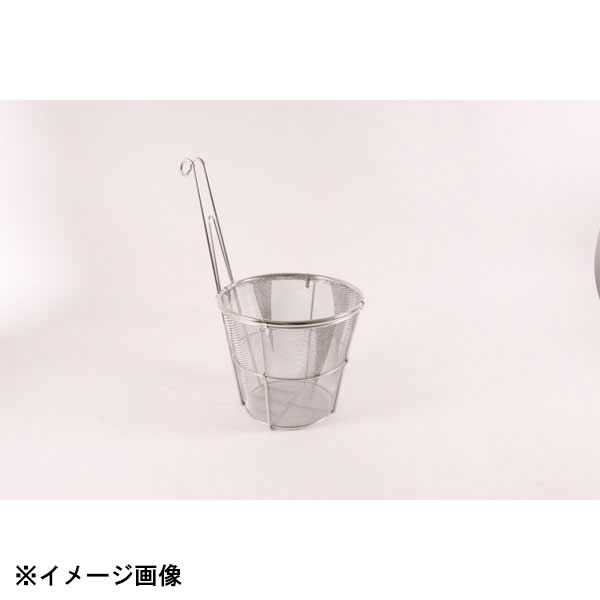 大量かつ細麺にも対応します。そうめんにも最適です。●サイズ　上外径×下外径×深さ×柄長：φ195×φ130×170×180mm●材質：18-8ステンレス●生産地：燕三条