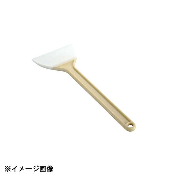 耐油性に優れ、永く変質しないので洋菓子等の生地作りに最適。・しっかりかきとる・コシがあってよくしなるシリコンゴム製（耐熱温度200℃）●サイズ　幅×全長：125×365mm●材質：ヘラ部:シリコンゴム　柄部:ナイロン樹脂●生産地：日本