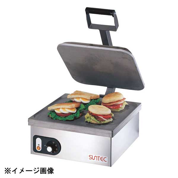●あらゆるパンのホットサンドをスピード調理。●電源：単相100V●消費電力：1,250W●サーモスタット：0～300℃●水平最大幅：45mm●サイズ　外寸巾×奥行×高さ：355×470×H330mm（蓋開時560mm）●生産地：日本